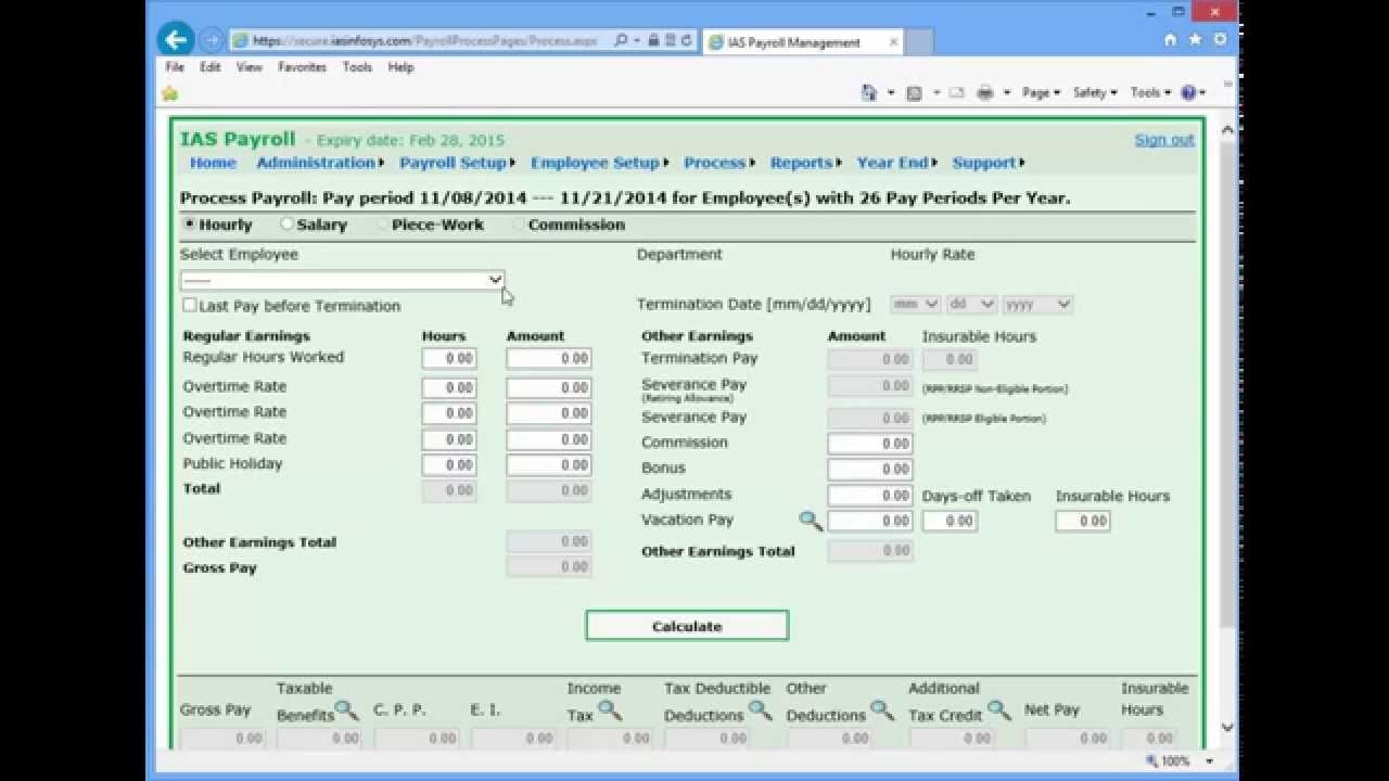 IAS Payroll - Employee Termination & Record of Employment (ROE) - YouTube
