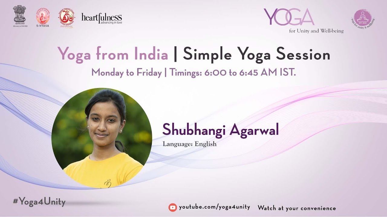 Day 4 | Simple Yoga by Heartfulness Yoga in English | Yoga for Unity ...