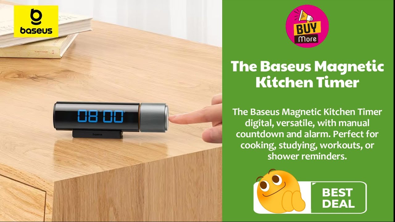 The Baseus Magnetic Kitchen Timer - YouTube