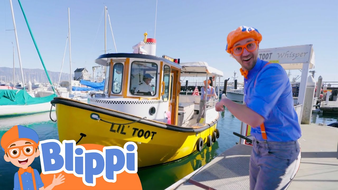 Lil' Toot Water Taxi | Blippi! | Funny Cartoons & Songs for Kids ...