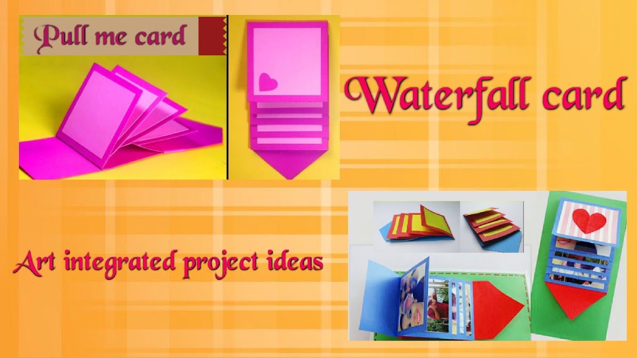 Pull me card easy for project | Waterfall card for project | Art ...