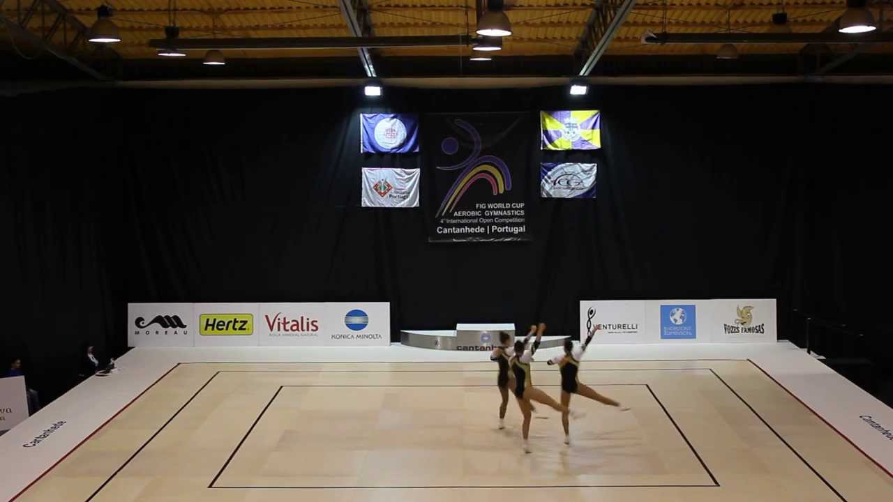 Taça do Mundo de Ginástica Aeróbica - Trio Feminino: Elena Rosca/Chloé ...