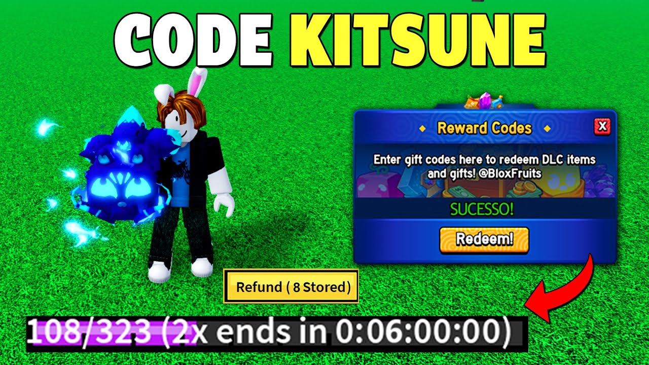 NOVO CÓDIGO DA FRUTA KITSUNE + 29 CÓDIGOS DE EXP BELI E RESET DO BLOX ...