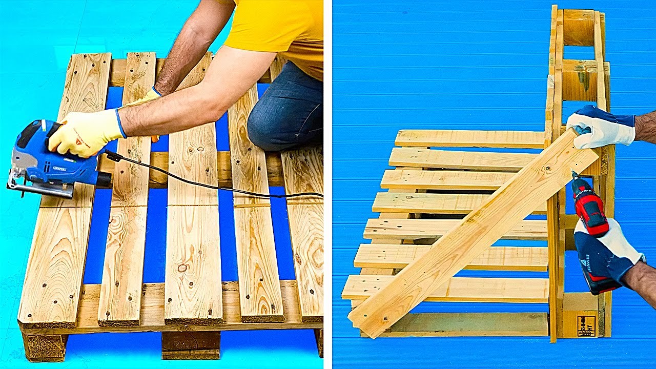 23 PALLET CRAFTS to help create everything you want - YouTube
