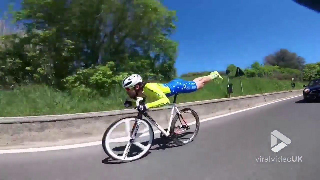 Superman of cycling is back again || Viral Video UK - YouTube