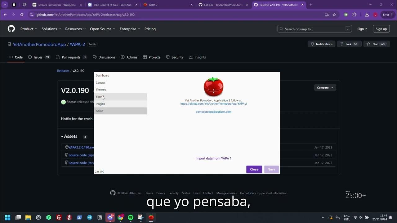 Pomodoro Tool (YAPA 2) - YouTube