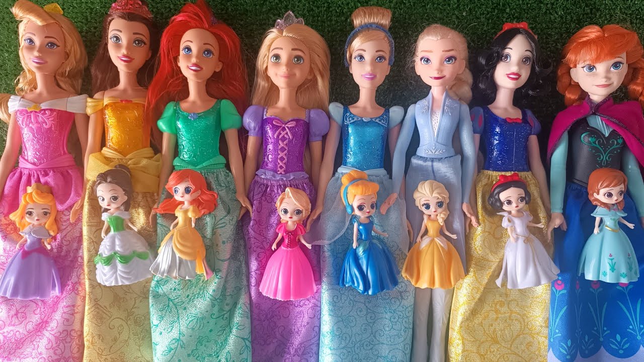 ASMR Unboxing Mattel Disney Princess Spin & Reveal Surprise Dolls ...
