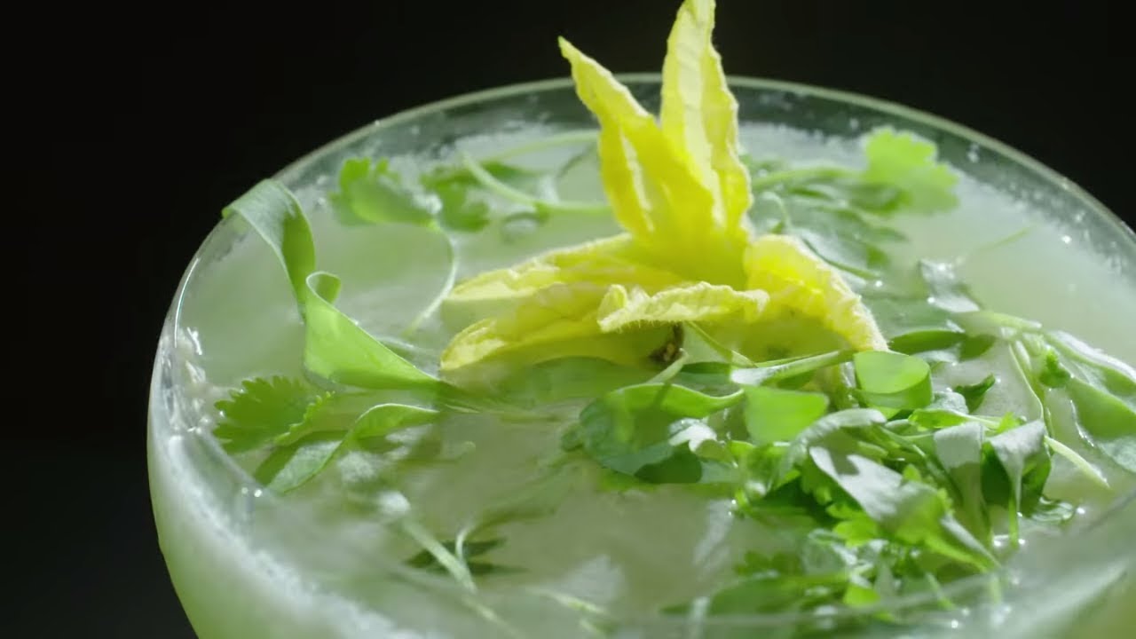 Gimlet Green Cocktail - The Proper Pour with Charlotte Voisey - YouTube