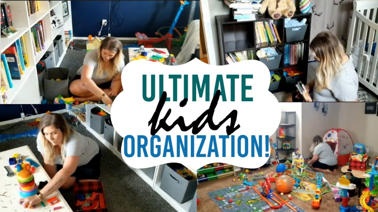 COMPLETE KIDS ORGANIZATION! CLEANING AND ORGANIZING KIDS TOYS! - YouTube