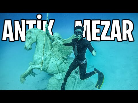 DENİZİN ALTINDAKİ MEZARLIĞA DALDIM!!