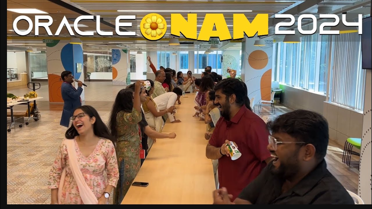 Oracle Bangalore office Onam Sadya and Games 🌼🔥 - YouTube