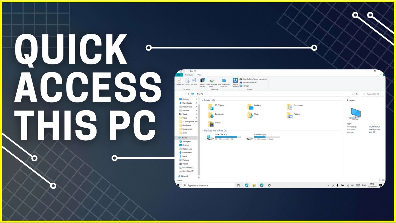 Cara Membuka File Explorer Otomatis ke This PC - YouTube