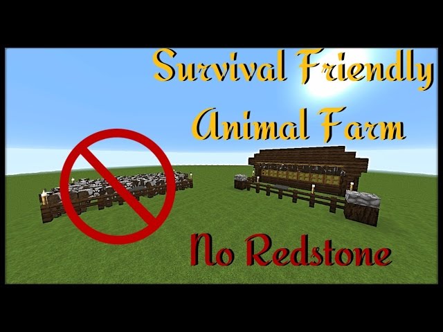 Minecraft Animal Farm Blueprints