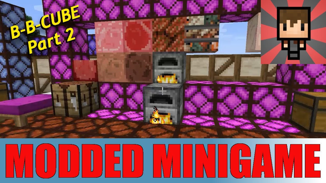 MODDED MINECRAFT MINIGAME - 'B-B-CUBE' EP05 - PART 2 - Meat Cube Mod ...