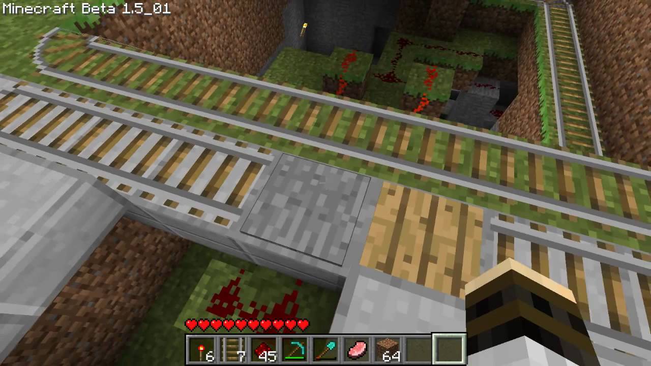 Minecraft Poradnik - Stacja kolejek: #3 Budowa stacji wyjściowej - YouTube