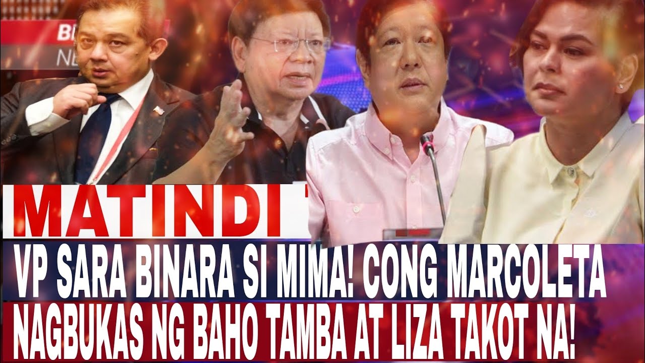 MATINDI TO! VP SARA BINARA SI MIMA! CONG MARCOLETA NAGBUKAS NG BAHO ...