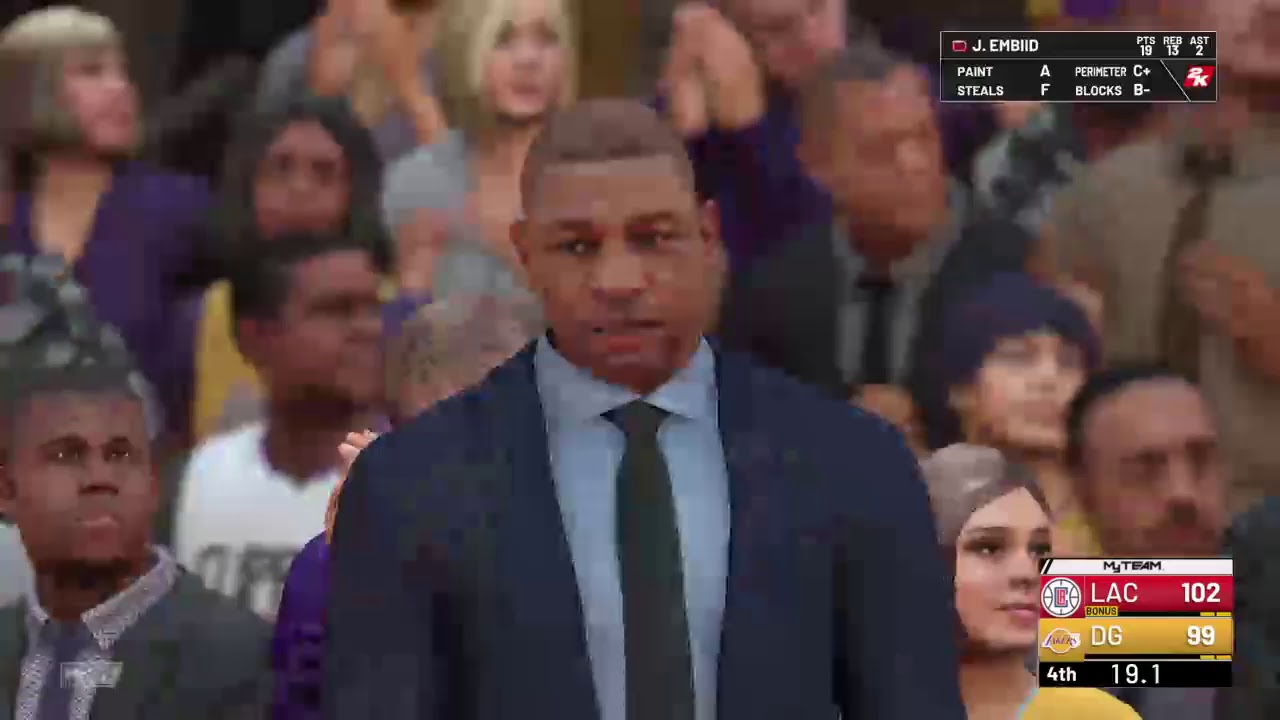 Playing NBA 2k19 my team - YouTube
