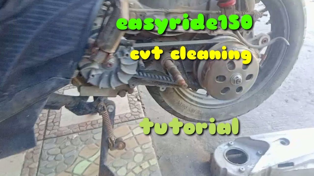 EASYRIDE150 CVT CLEANING TUTORIAL - YouTube