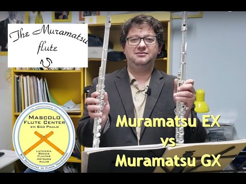 Flauta Muramatsu EX vs Flauta Muramatsu GX - YouTube
