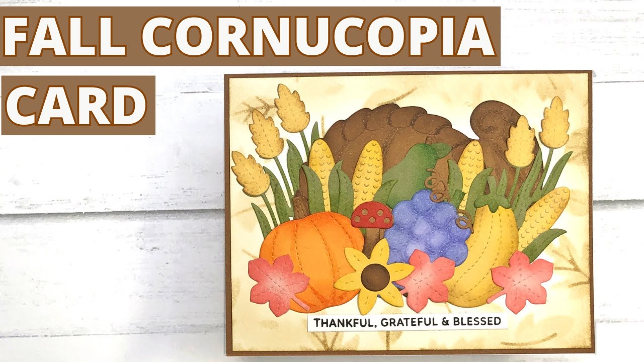 Fall Cornucopia Card | Pretty Pink Posh - YouTube