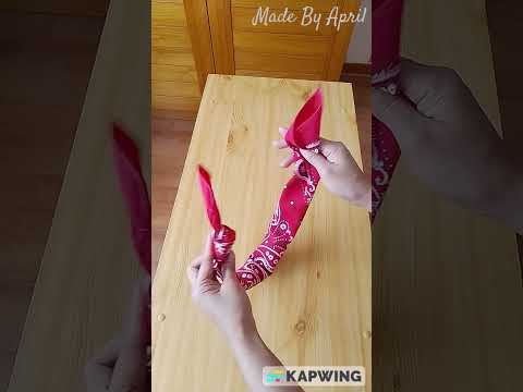 How to Fold and Tie a Bandana Fast and Easy | DIY Adjustable Bandana Headband Folding Tutorial