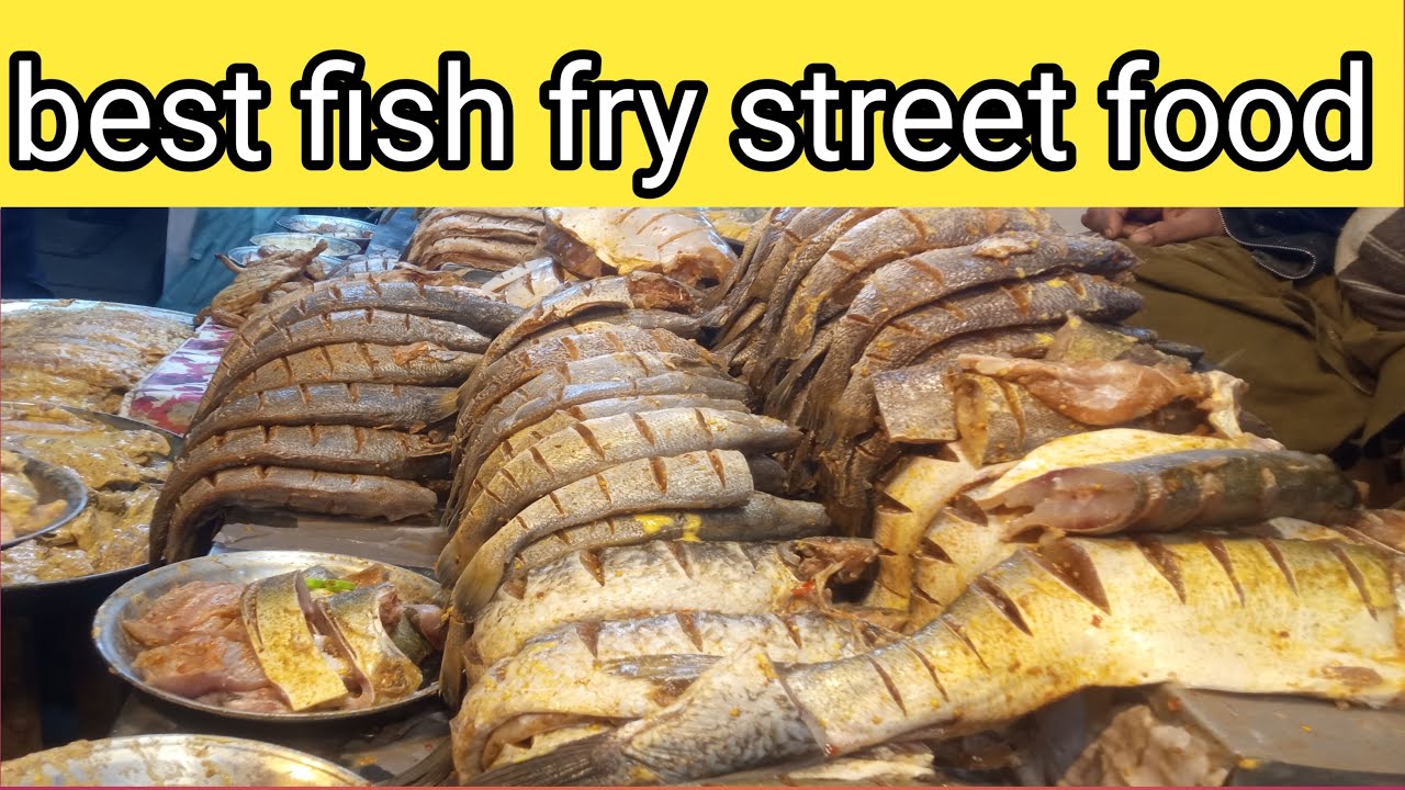best fish fry street food l laziz machli fry street food - YouTube