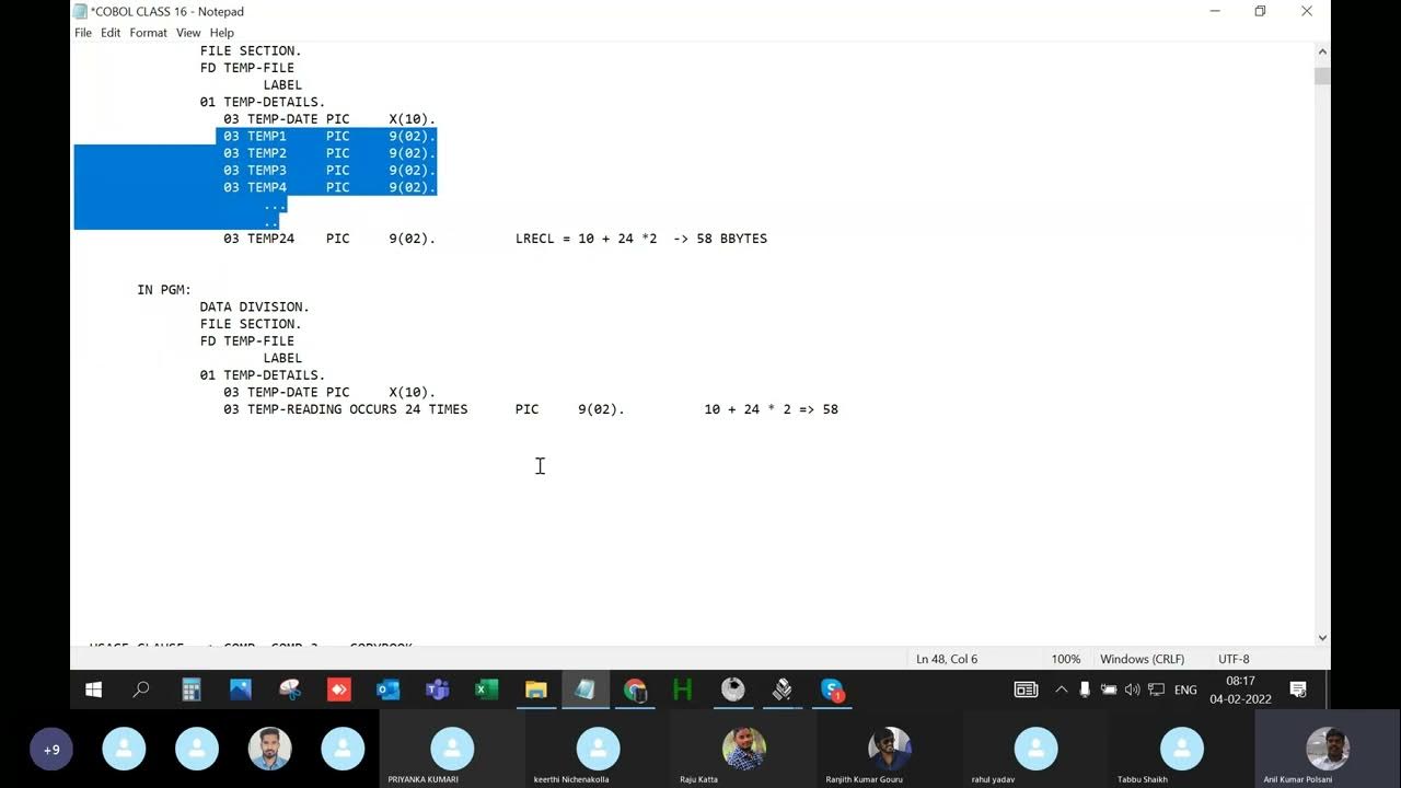 Cobol Occurs Clause Mainframes Youtube