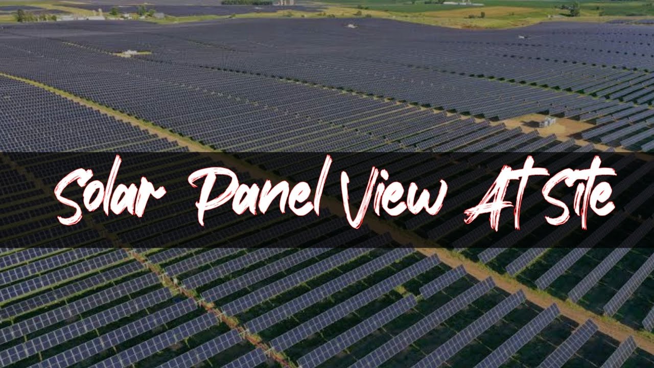 Solar Panel View At Site | My First Vlog | My First Video on YouTube # ...