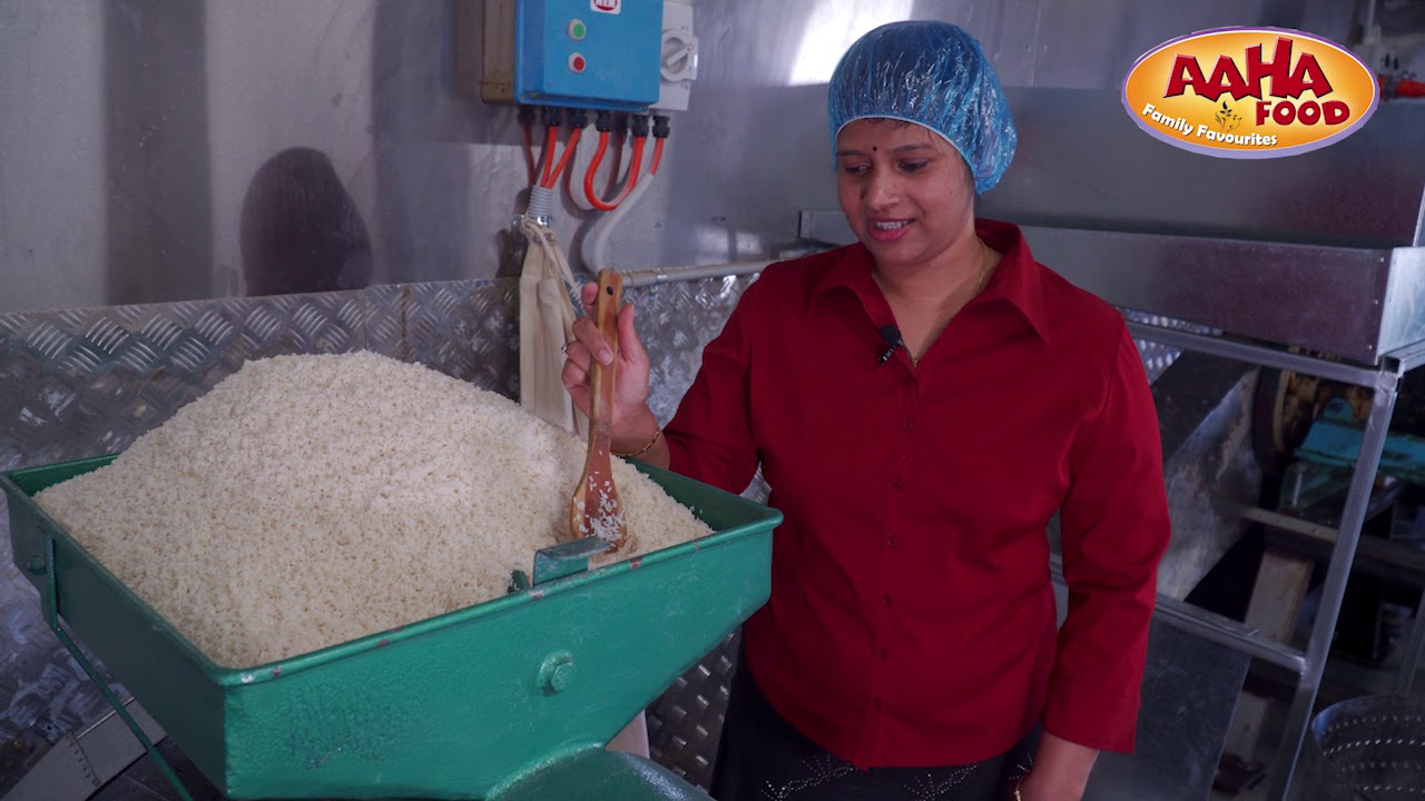 How we Make Red/White Rice Flour in our Factory - YouTube