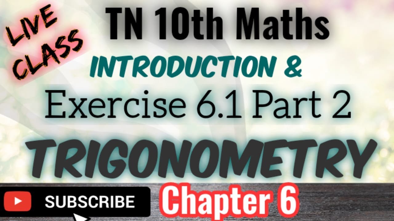 10th Maths Exercise 6.1 sums Introduction to Trigonometry Part 2 #10thmaths - YouTube