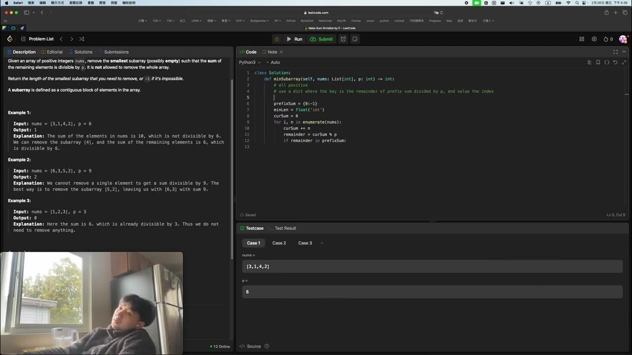 1590 Make Sum Divisible by P 梅姐出來 - YouTube