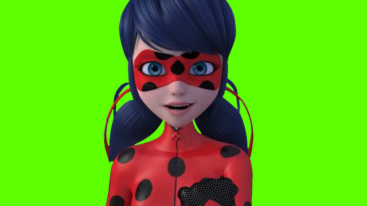 Ladybug giving miraculous green screen 💚💚 ( free to use with credit ...