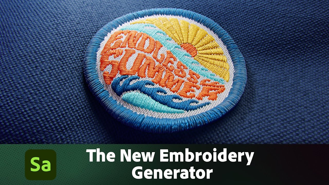 Embroidery Patch Texture