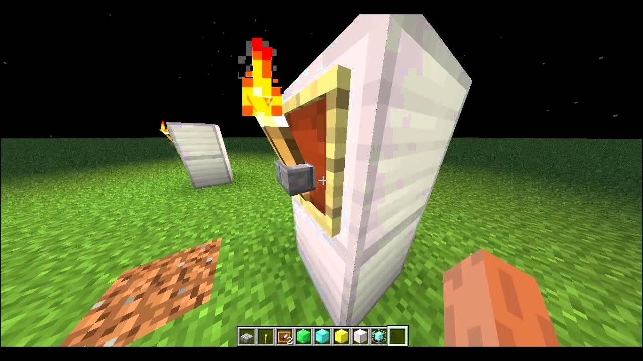 minecraft torch trick - YouTube
