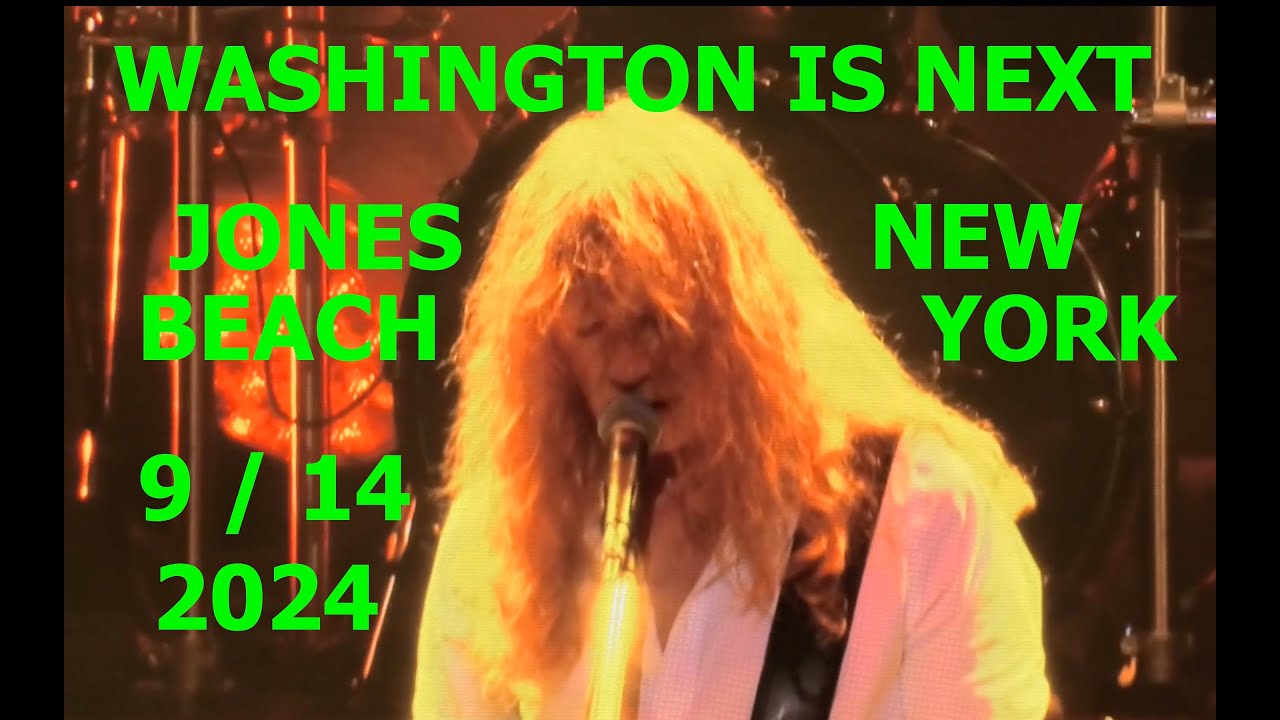 MEGADETH "WASHINGTON IS NEXT" Jones Beach Theater NY September 14, 2024 ...