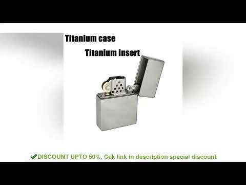 Full Titanium shell Lighter with ZORRO Titanium Insert Trench kerosenes petrol wicks lighter