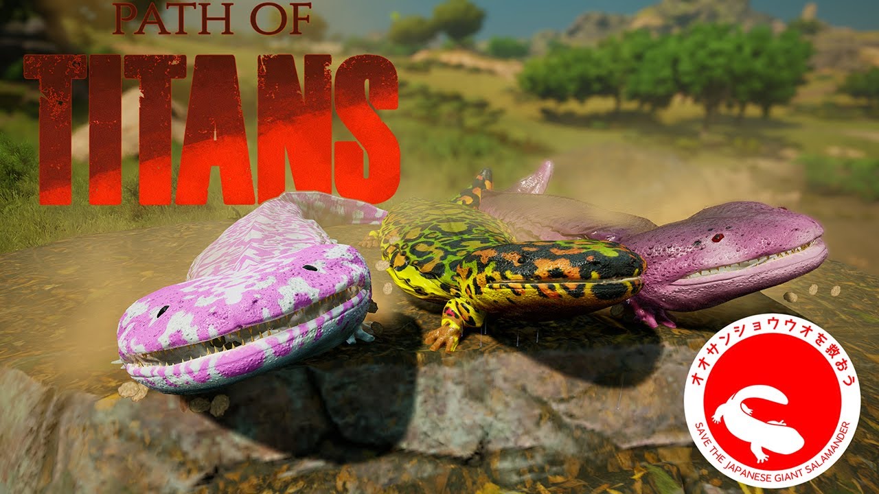 Giant Salamander Is The Koolest Mod! -Path of Titans Gameplay- - YouTube