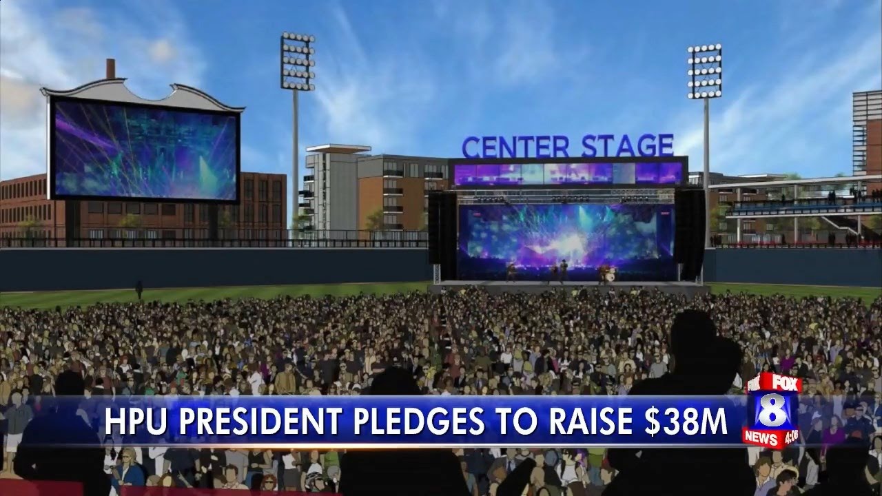 WGHP: HPU President Promises $38 Million to Build Up Stadium Area - YouTube