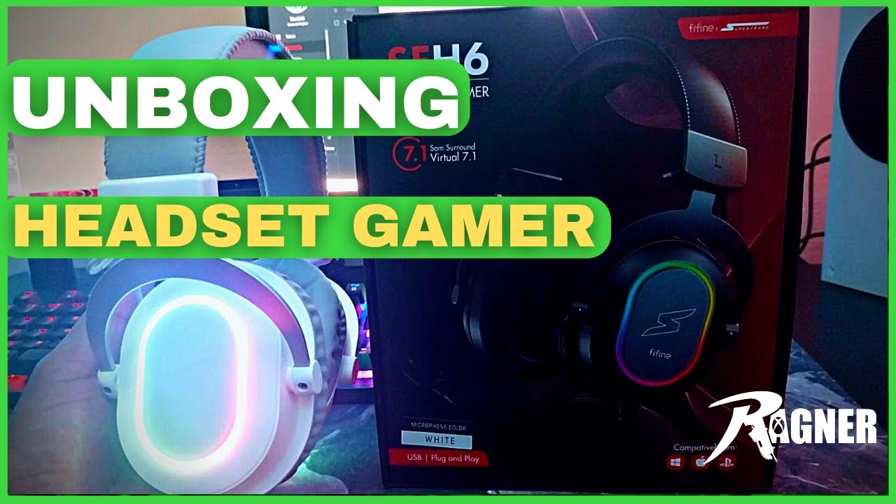 UNBOXING Headset Gamer FIFINE Superframe Edition SFH6 - YouTube