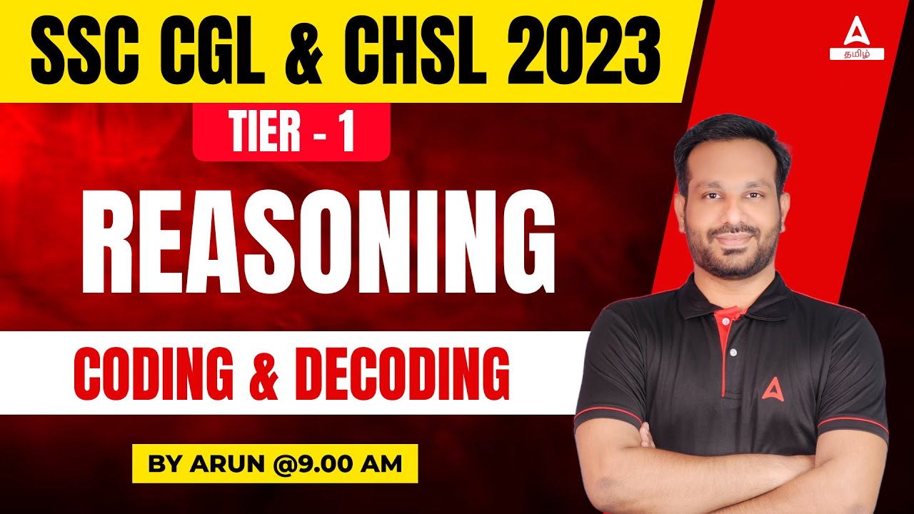 Ssc Chsl Cgl And Mts 2023 Coding And Decoding Reasoning Practice Session In Tamil Adda247