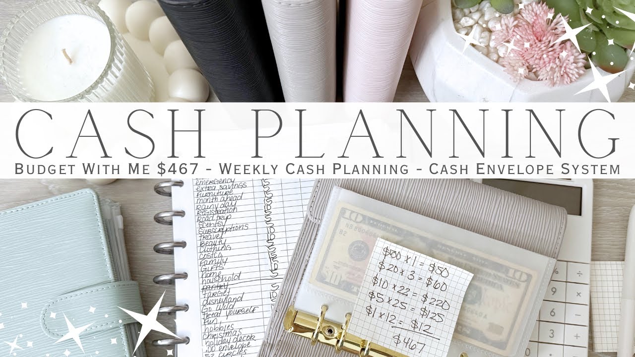 Budget With Me $467 Weekly Cash Planning & Happy Mail | Cash Envelope ...