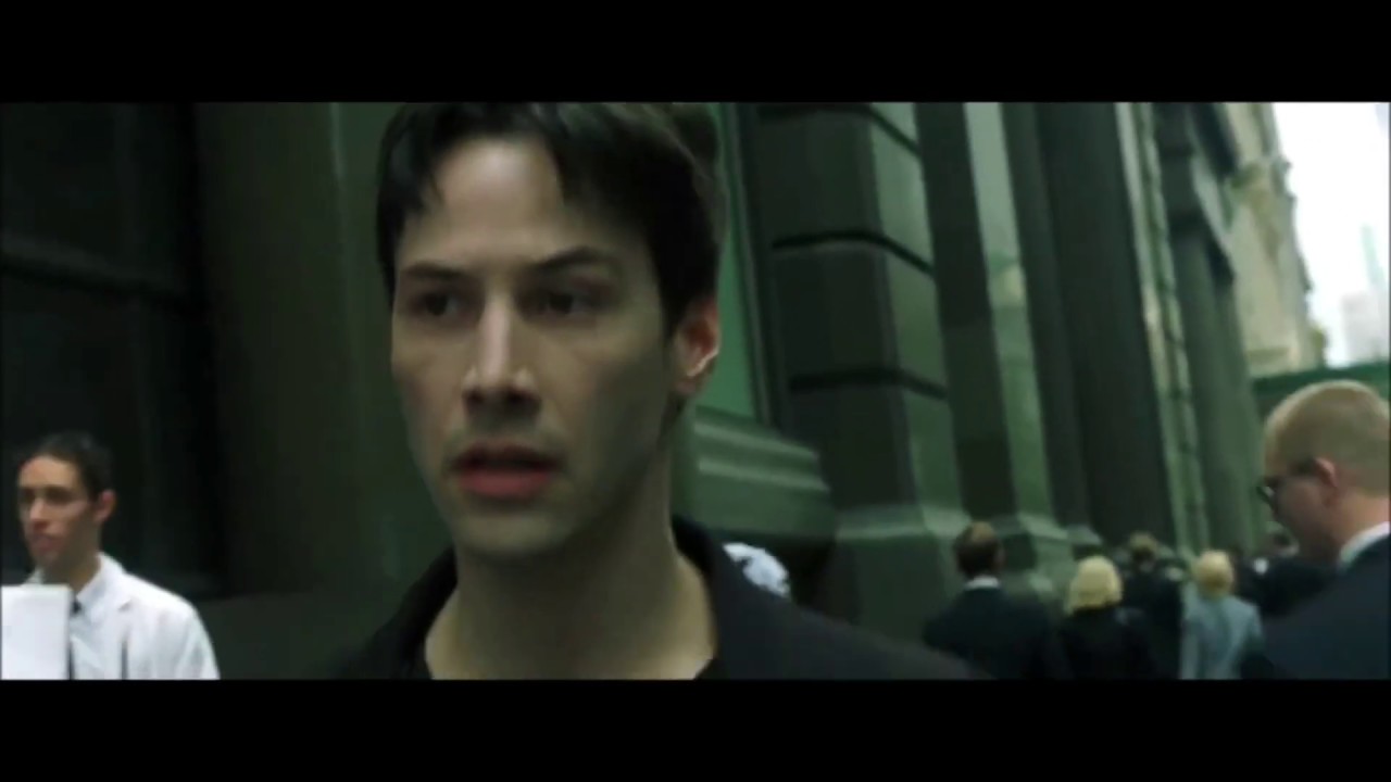 The Matrix lady in red scene - YouTube