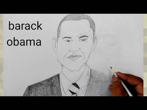 how to draw barack obama I how to draw barack obama easy I how to draw ...