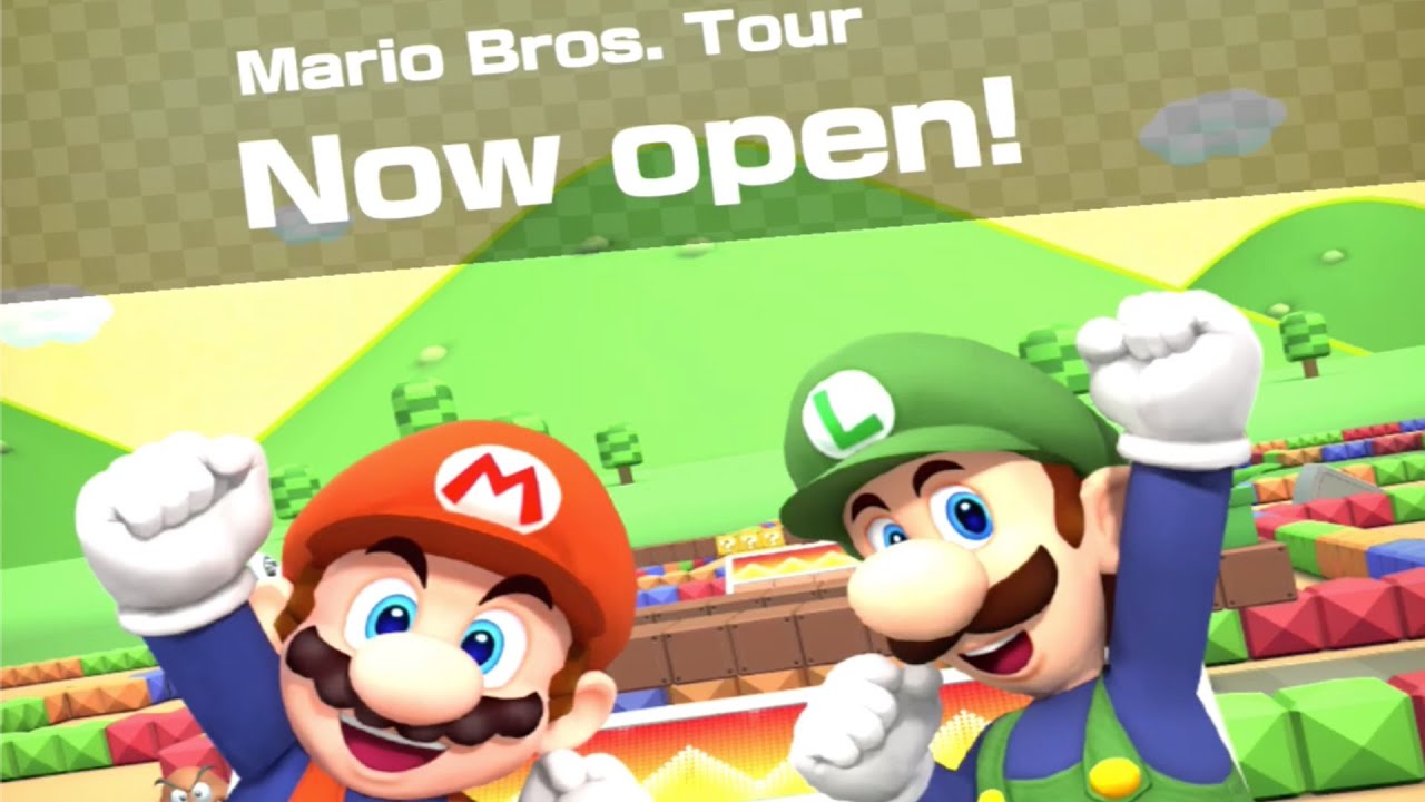 FIRST LOOK in MARIO BROS. TOUR + RMX Mario Circuit 1 | Mario Kart Tour ...
