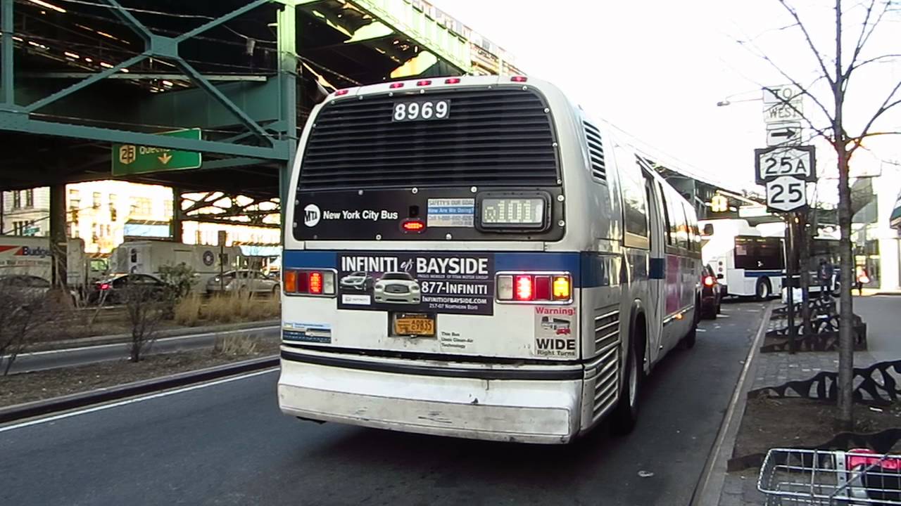 MTA Bus: Steinway bound RTS-06 8969 Q101 at Queens Plz S/28 St - YouTube