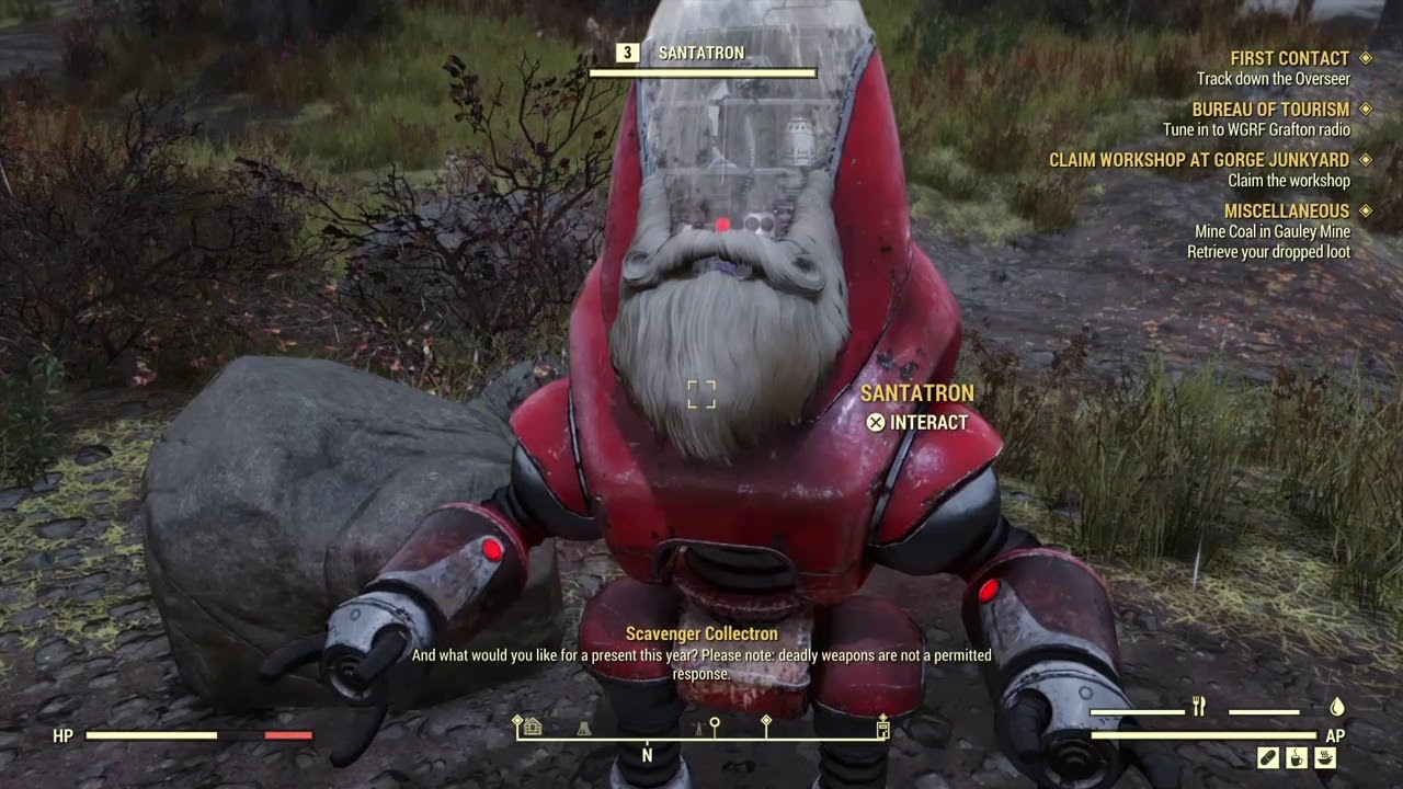 Fallout 76 Santatron - YouTube