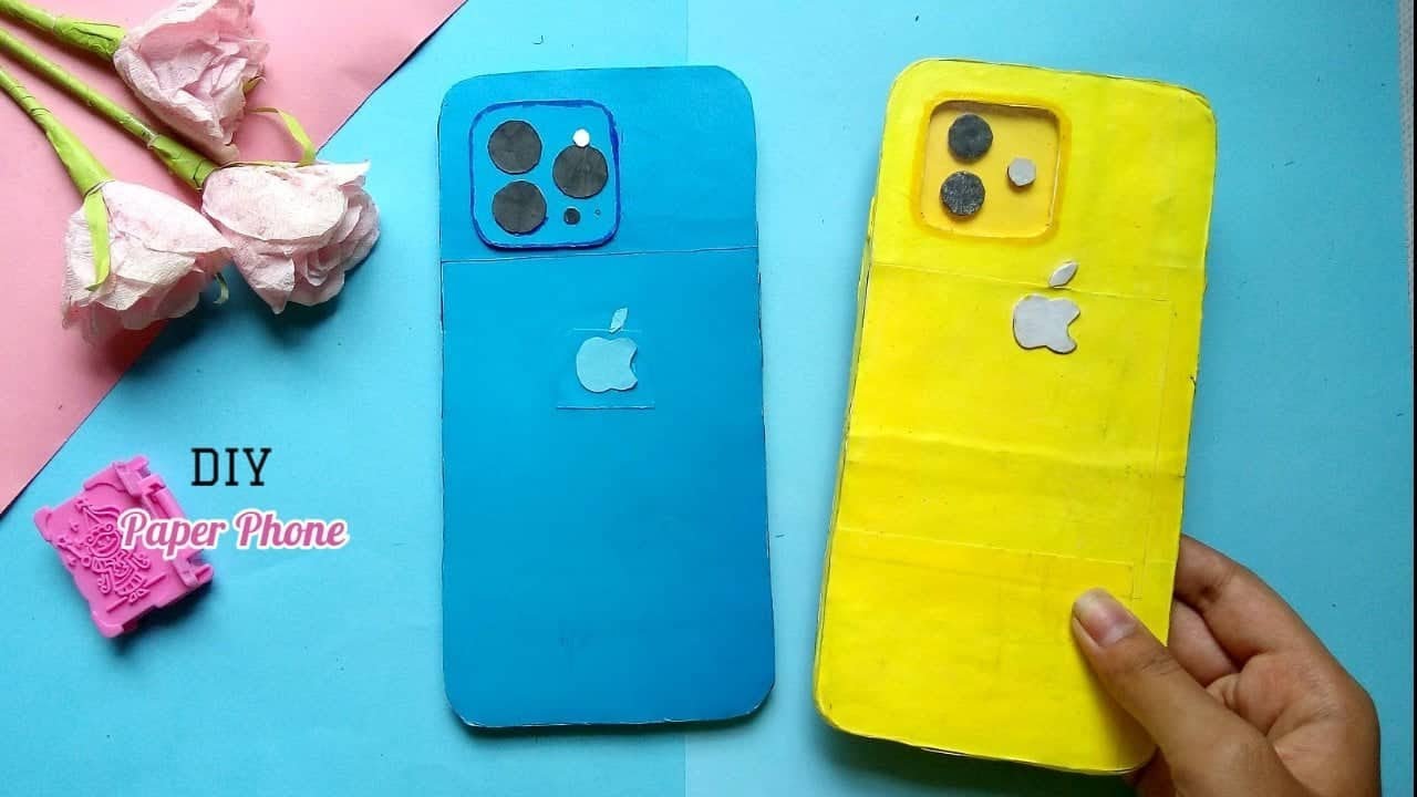 DIY Paper Iphone 12 Pro Max Notebook Organizer - YouTube