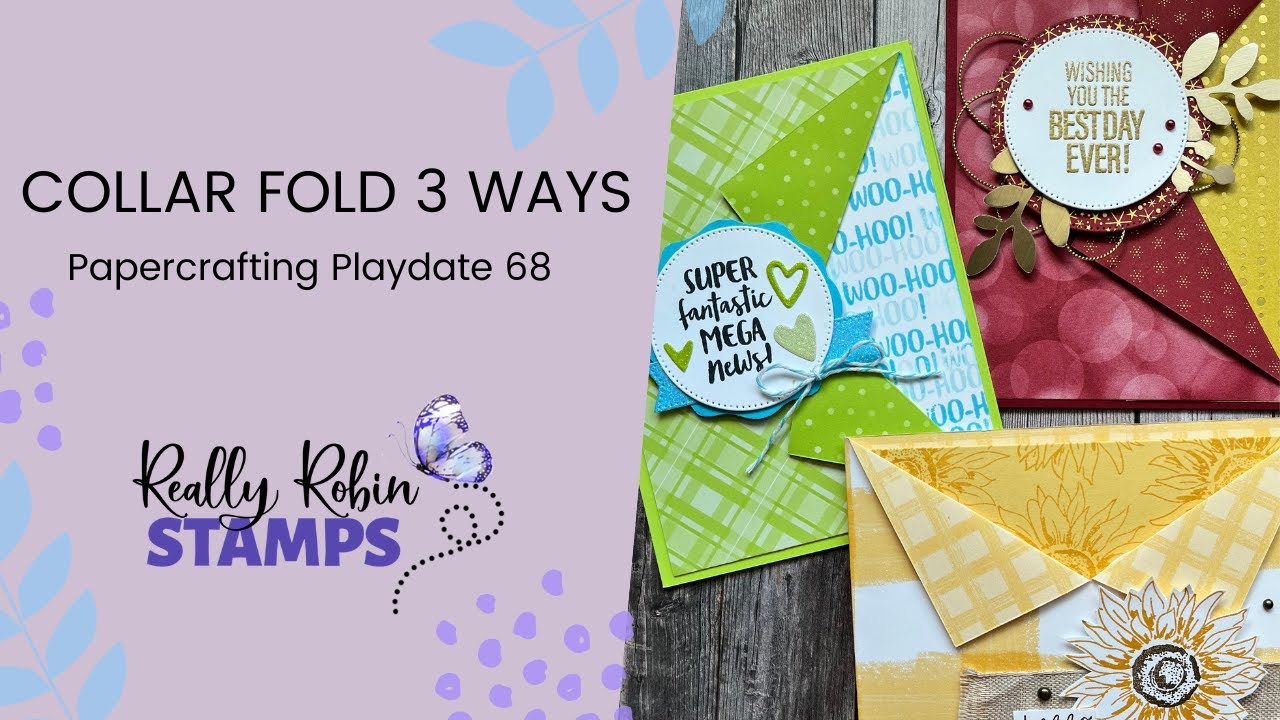 Collar Fold 3 Ways | Papercrafting Playdate 68 - YouTube