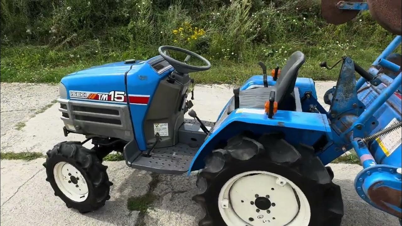 japonský malotraktor ISEKI TM15 s rotavátorom - YouTube