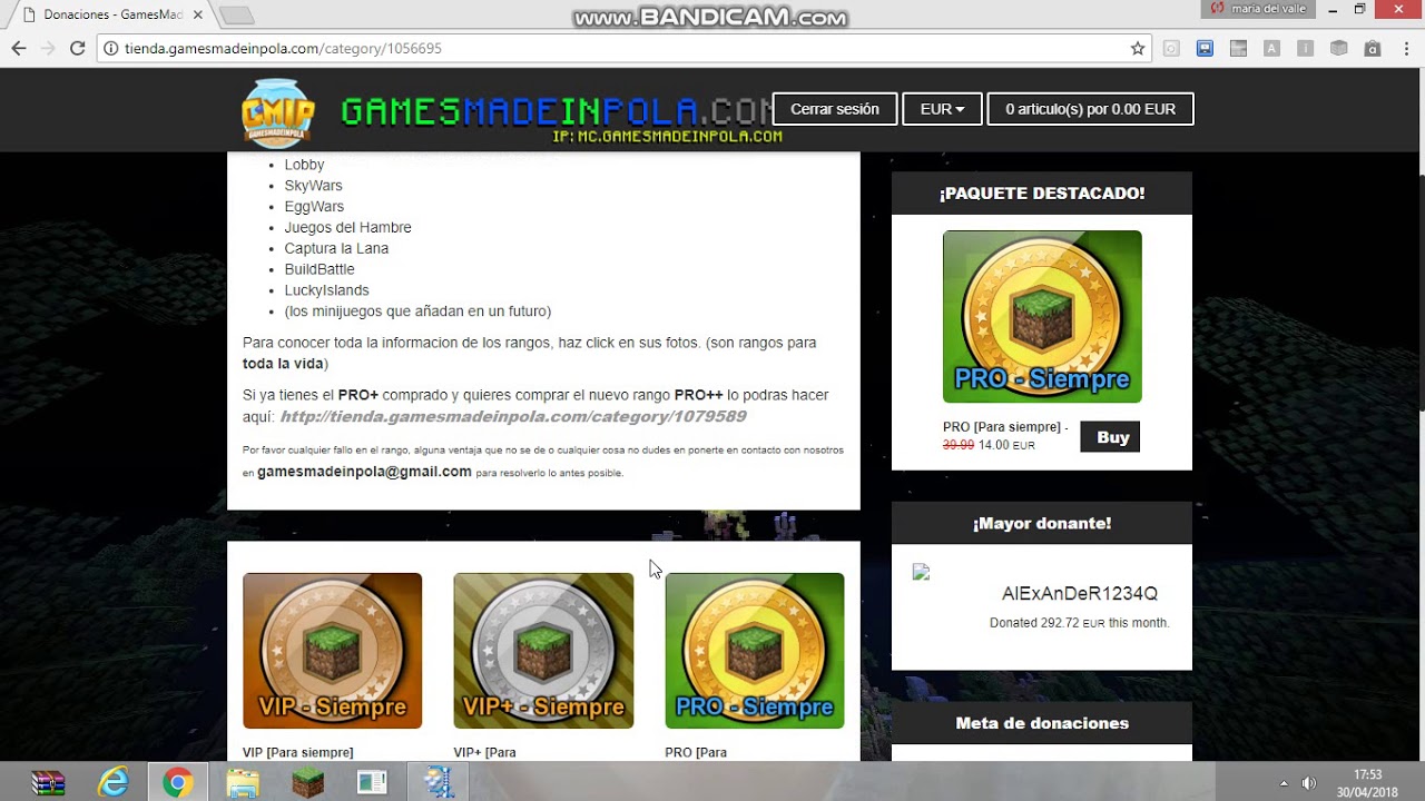 como tener rango gratis en minecraft en cualquier servidor - YouTube